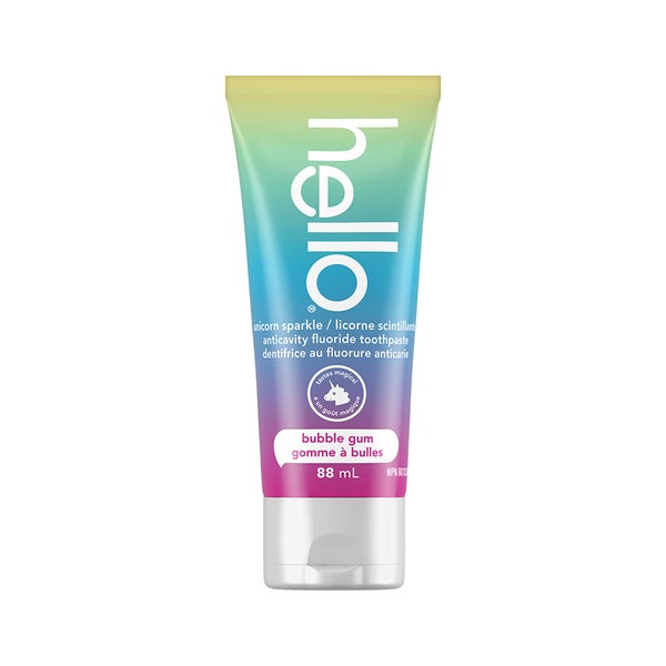 hello® Unicorn Sparkle Kids Toothpaste with Fluoride, Bubble Gum